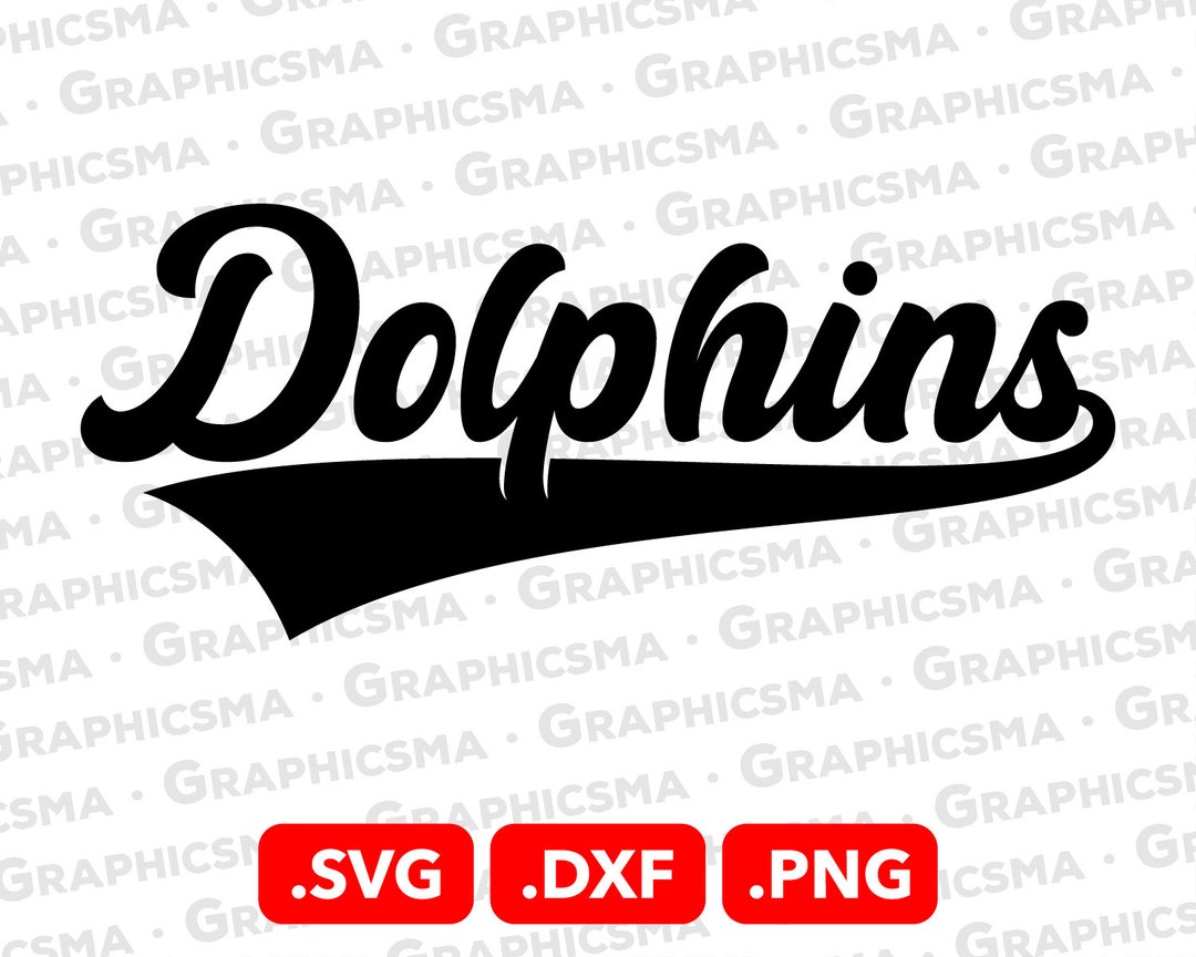 Baseball Style Name SVG File, Dolphins Svg File, DXF Cricut Baseball ...