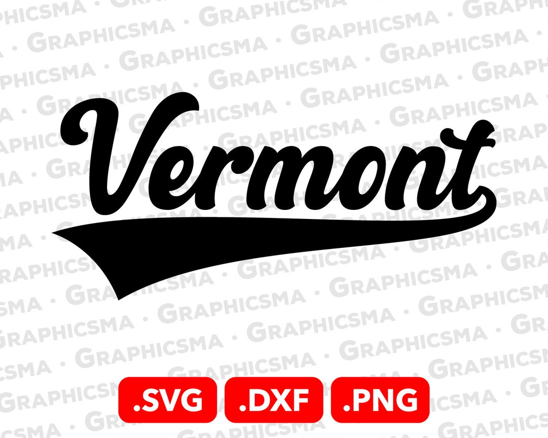 Baseball Style Name SVG File, Vermont SVG File, Cricut Baseball Styles ...