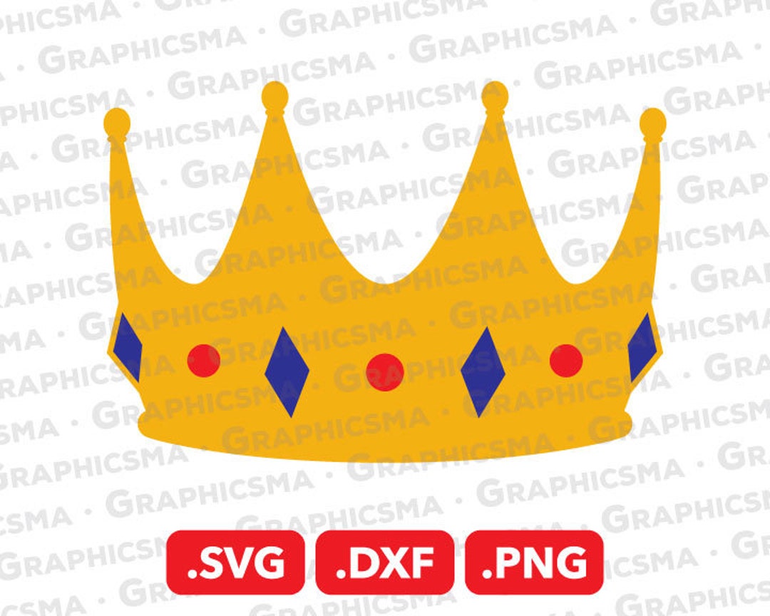 King Crown SVG File, King Crown DXF, Prince Crown Svg Png, King Queen ...