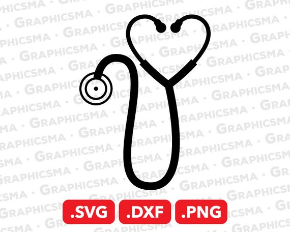 Stethoscope SVG File Love Stethoscope DXF Love Stethoscope | Etsy