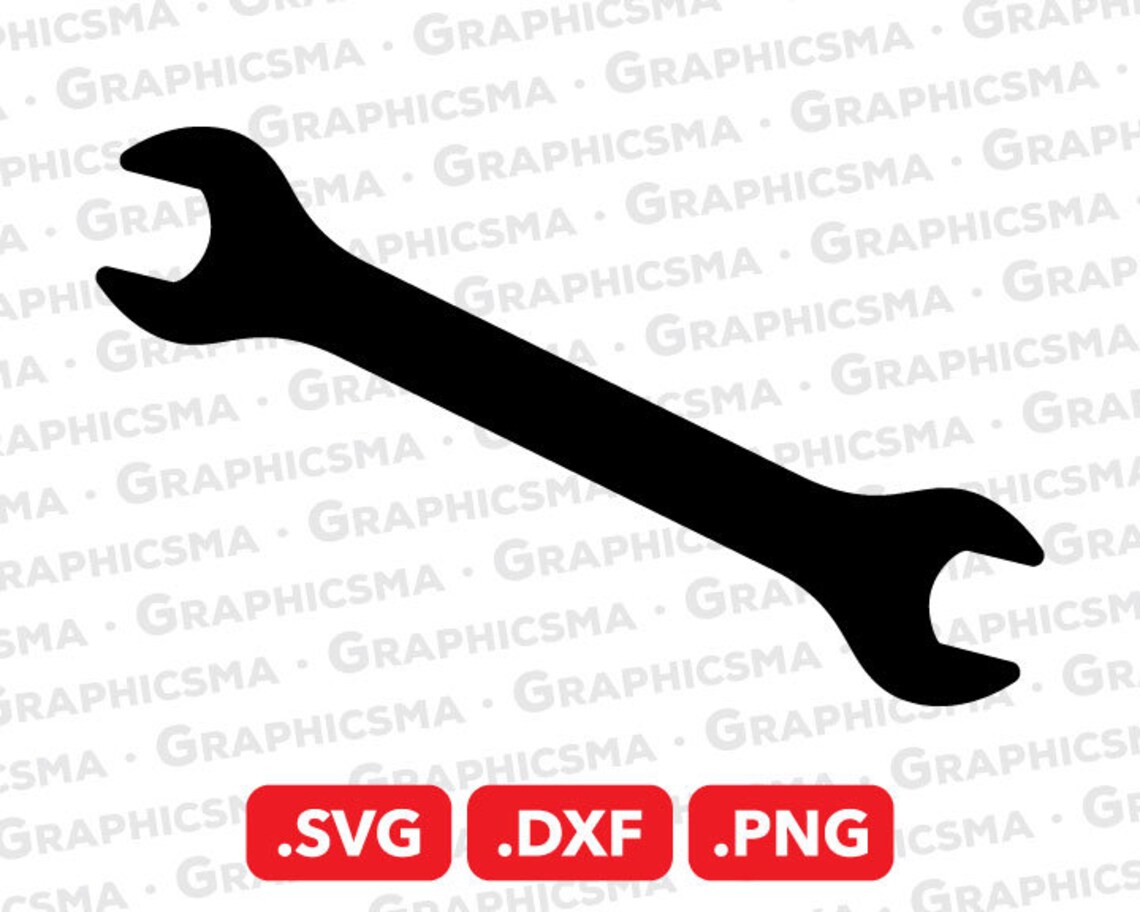 Wrench SVG File, Wrench DXF, Wrench Png, Workshop Svg, Tools Svg ...