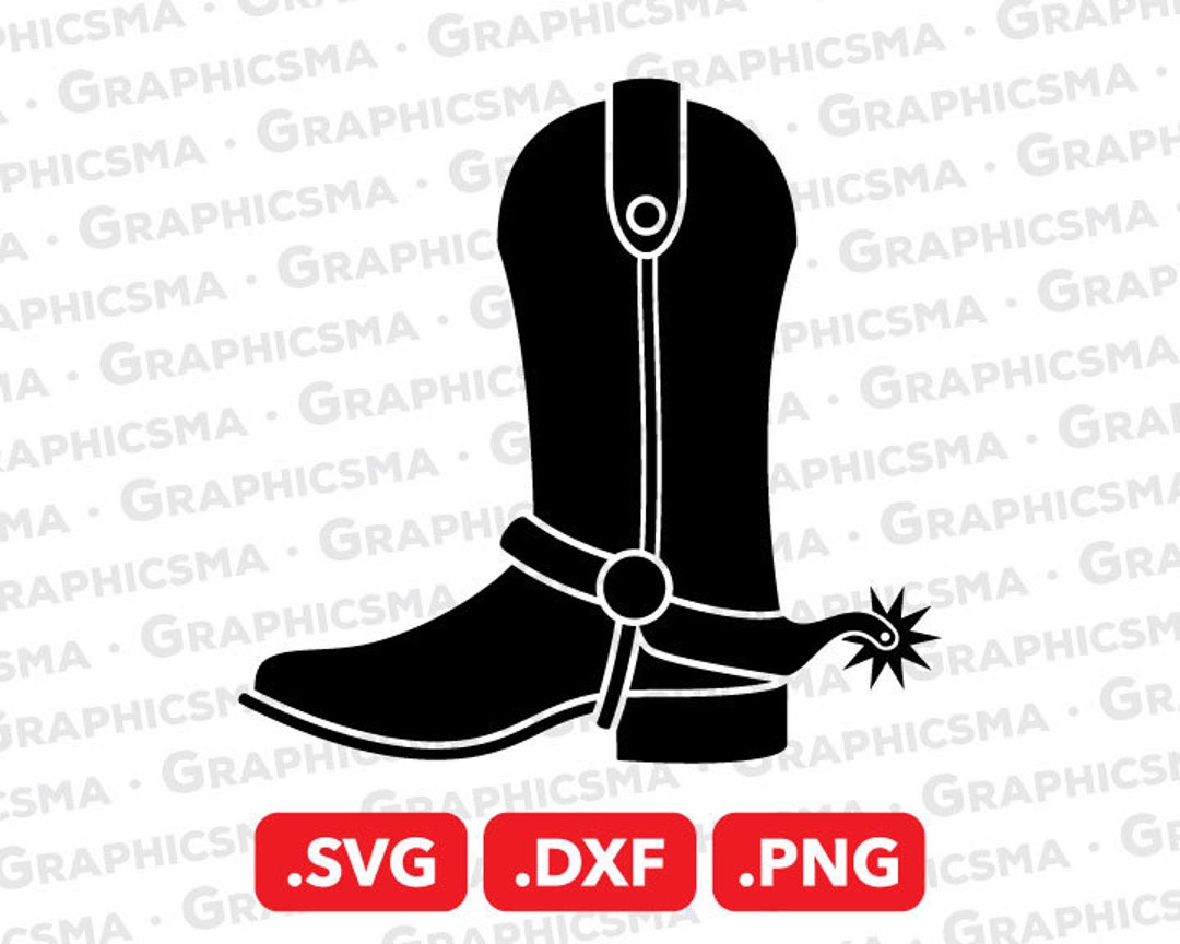 Cowboy Boots SVG File, Cowboy Boots DXF, Cowboy Boots Png, Cowboy Svg ...