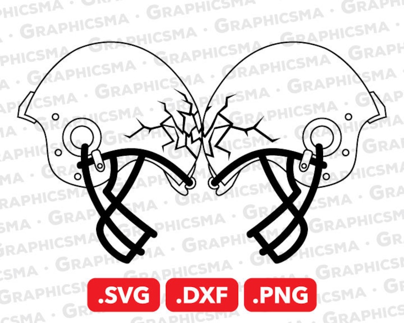 Football Helmet SVG File, Football Helmet DXF, American Football Helmet ...