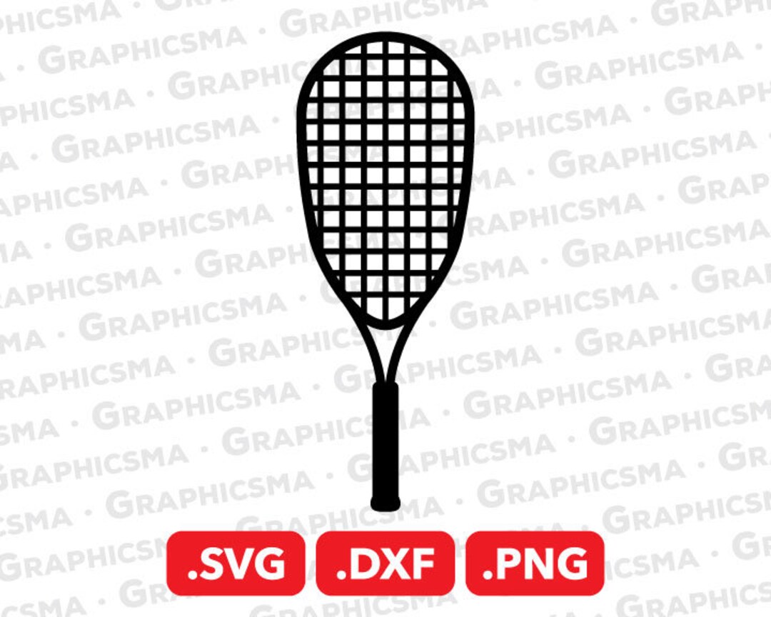 Squash Racket SVG File, Squash Racquet DXF, Squash Png, Racket Squash ...