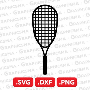 Squash Racket SVG File, Squash Racquet DXF, Squash Png, Racket Squash ...