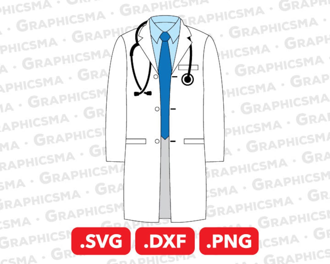 Doctor Uniform SVG File, Doctor Uniform DXF Png, Scrub Nurse Medical ...