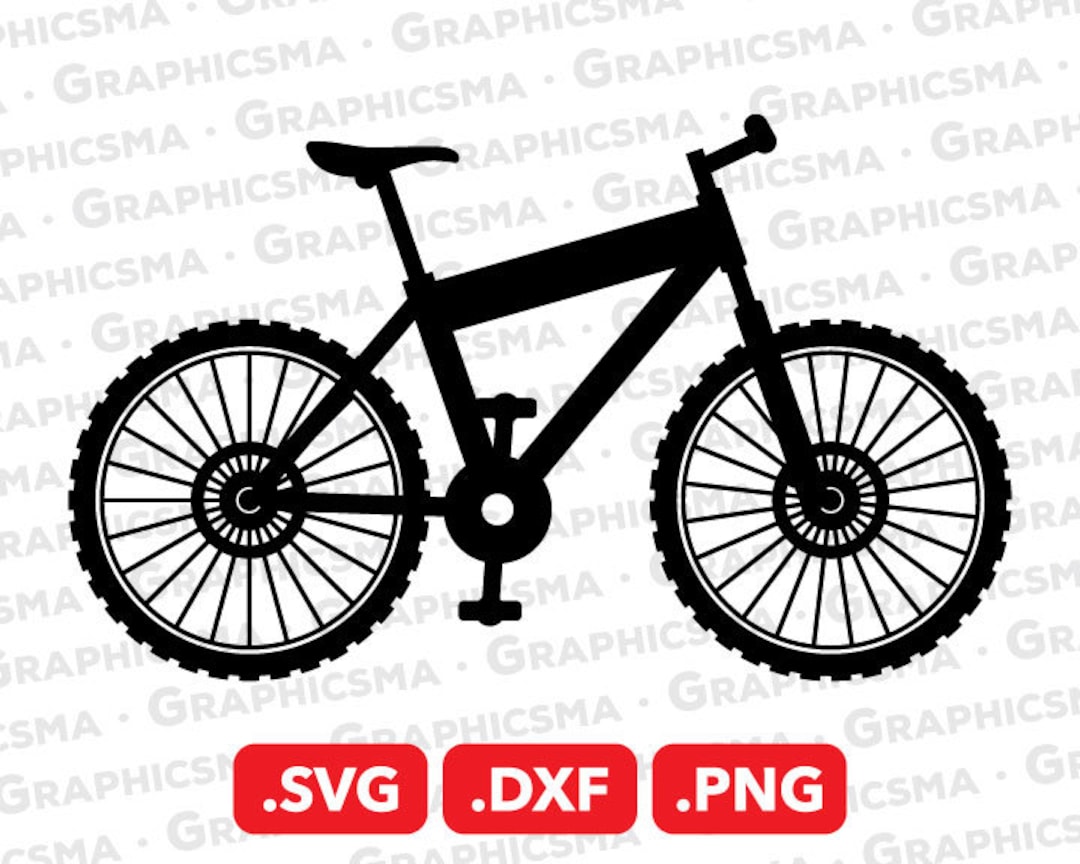 Bicycle SVG File, Bicycle DXF, Bicycle Png, Mountain Bike Svg, Mountain ...