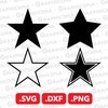 Stars SVG File for Cricut, Star Outline SVG Design, Star Cluster SVG ...
