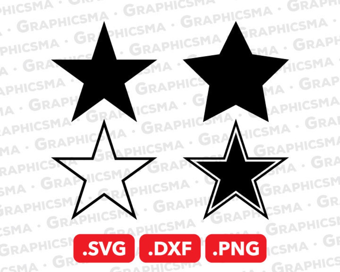 Star SVG File, Star DXF, Star Png, Star Svg Files, Rising Star Svg ...