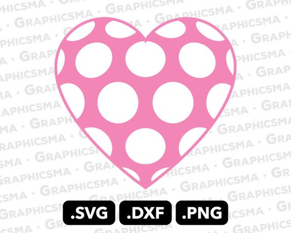 Love Polka Dot SVG File Love Polka Dot DXF Love Polka Dot | Etsy