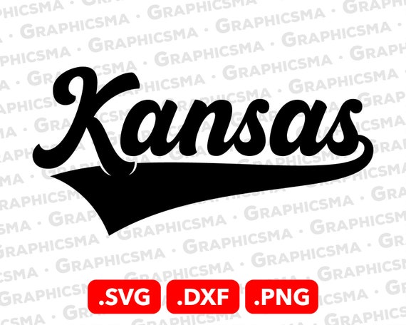 Baseball Style Name SVG File Kansas SVG File Cricut Baseball | Etsy