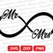 Mr and Mrs Infinity Sign SVG, Mr and Mrs Svg File, Infinity Mr & Mrs ...