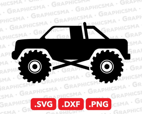 Monster Truck SVG File Monster Truck DXF Monster Truck Png - Etsy