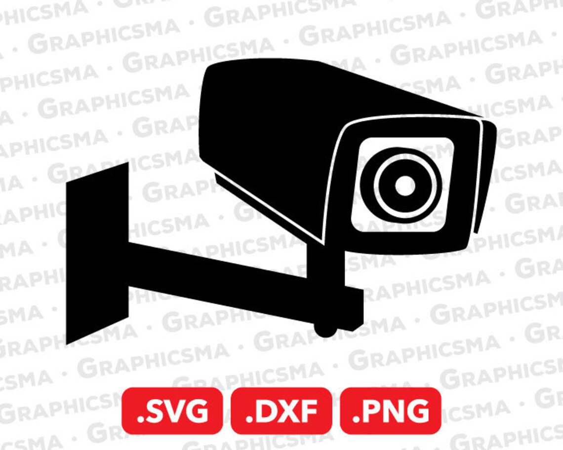 Cctv Camera SVG File Cctv Camera DXF Security Surveillance | Etsy