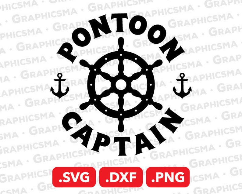 Pontoon Captain SVG File, Pontoon Captain DXF, Pontoon Captain Png ...