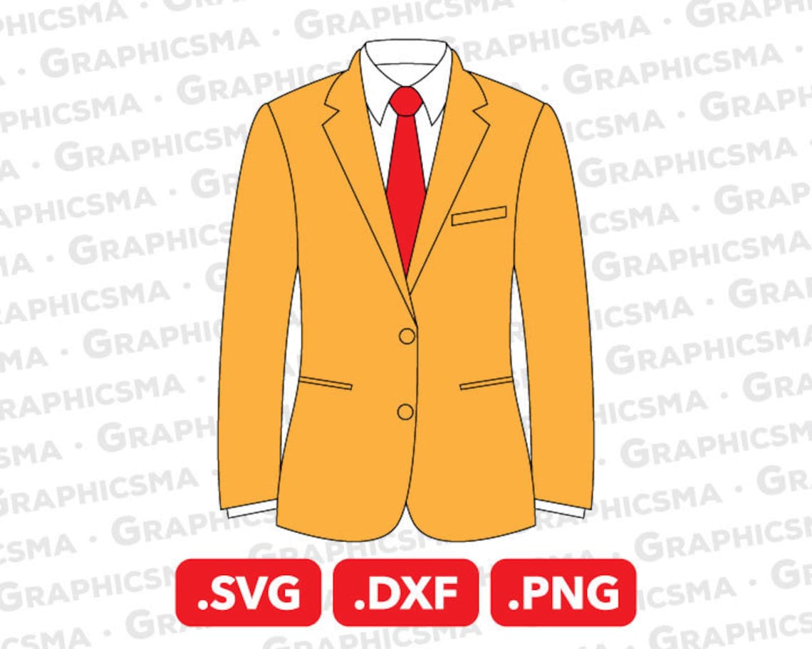 Suit SVG File, Suit DXF, Suit Png, Blazer Svg, Man Suit Svg, Men Suit ...