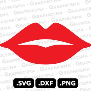 Woman Lips SVG File, Girl Lips DXF, Lips Png, Red Lips Svg, Women Lip ...