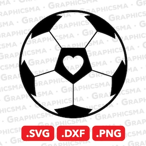Soccer Ball Love SVG File, Soccer Ball Love DXF, Soccer Ball Love Png ...
