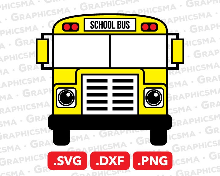 School Bus SVG File School Bus DXF School Bus Png Yellow - Etsy