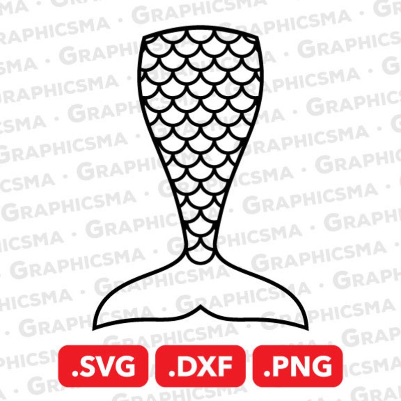 Mermaid Outline Design - Etsy