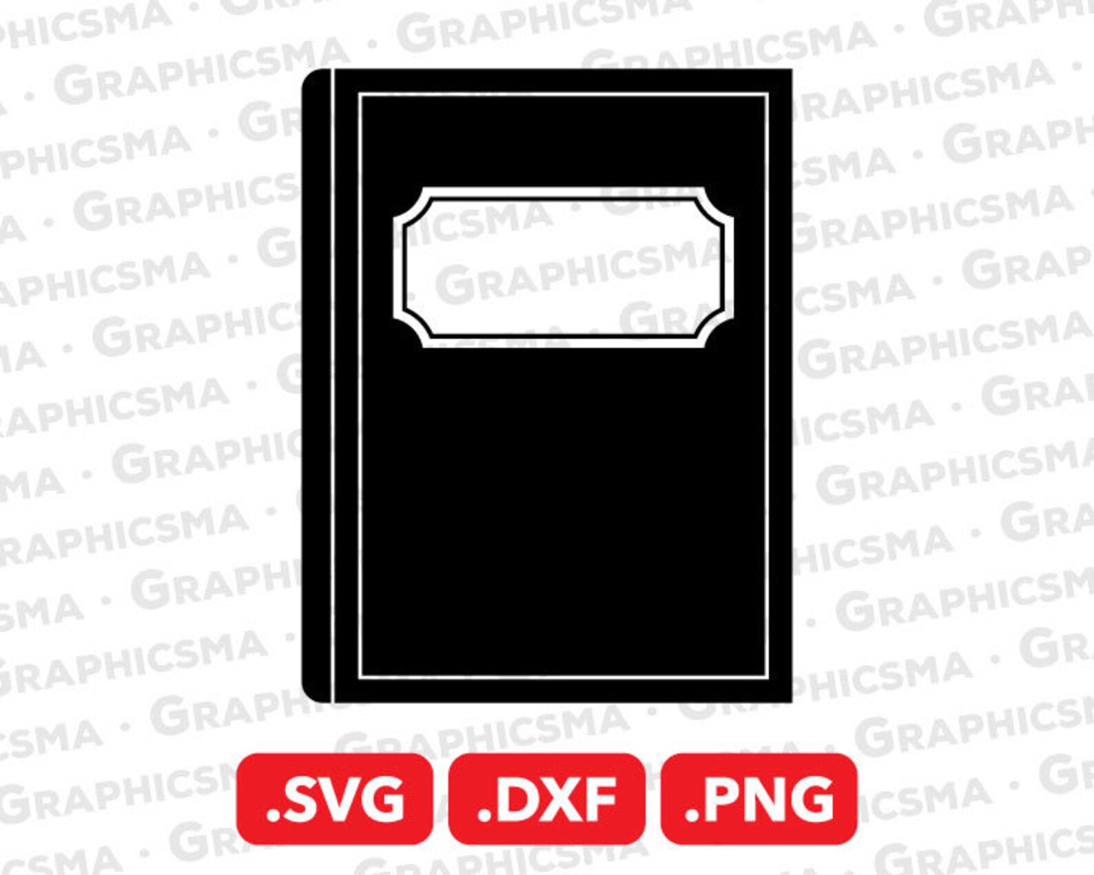 Book SVG File Book DXF Book Png Book Template Svg Book - Etsy