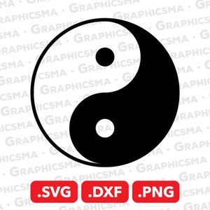 Yin Yang SVG File, Yin Yang DXF, Yin Yang Png, Yin Yang Symbol Svg ...