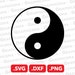 Yin Yang SVG File, Yin Yang DXF, Yin Yang Png, Yin Yang Symbol Svg ...