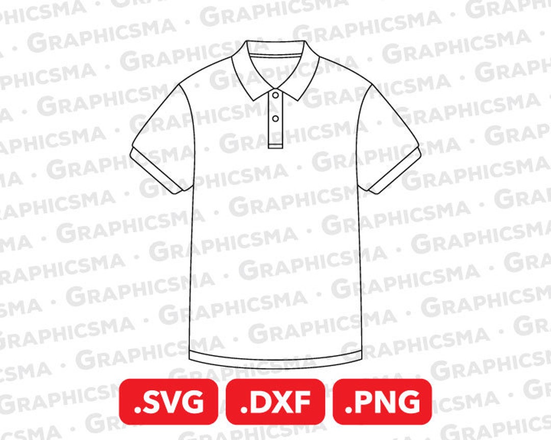 Tshirt SVG File, T-shirt DXF, T Shirt Png, Round Neck T Shirt Svg, Tee ...