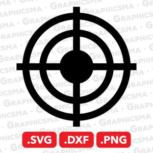 Shooting Target SVG File, Shooting Target DXF, Shooting Target Png ...