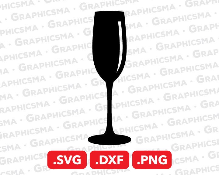 Champagne Glass SVG File Champagne Glass DXF Champagne Glass | Etsy