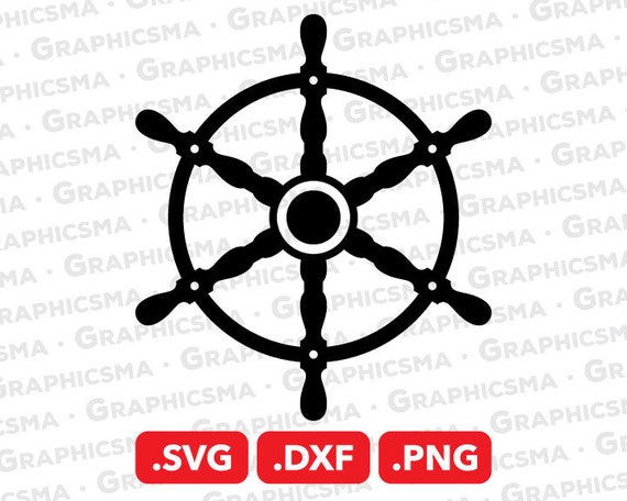 Ship Steering Wheel SVG File Ship Steering Wheel DXF Ship - Etsy