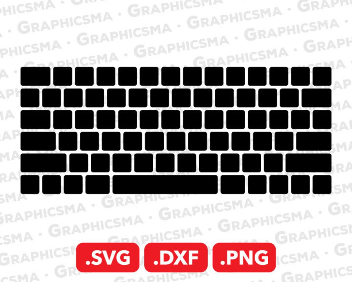 Keyboard SVG File Computer Keyboard DXF Computer Keyboard - Etsy