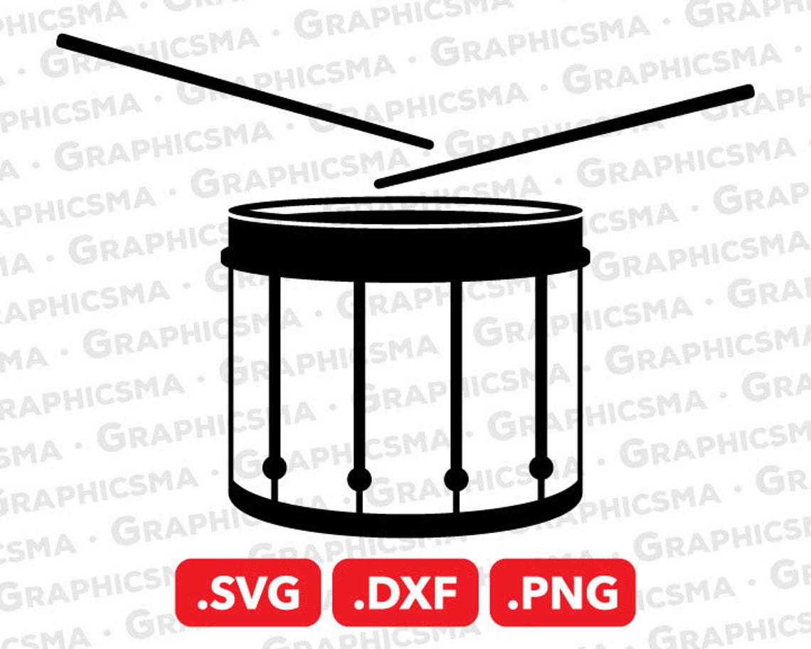 Drum SVG File Drum DXF Drum Png Drum Corps Svg Marching - Etsy