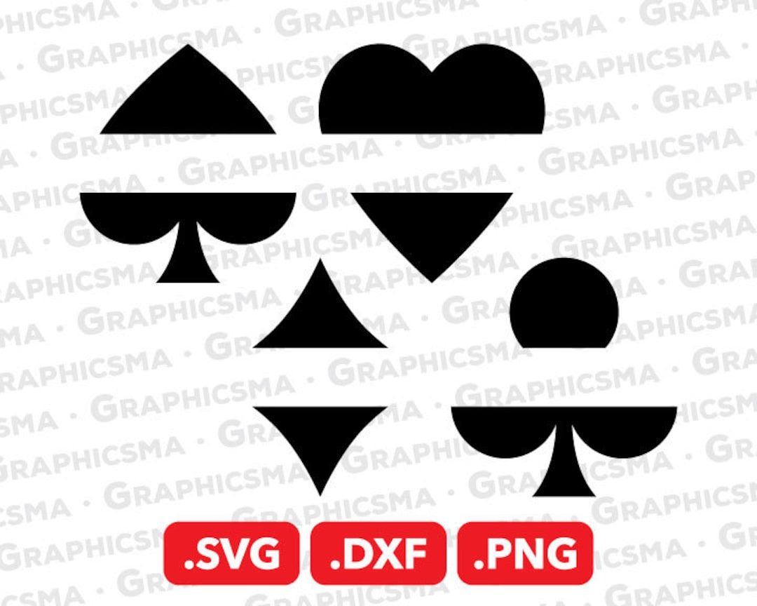 Playing Cards SVG File, Playing Cards DXF, Playing Cards Png, Spade Svg ...