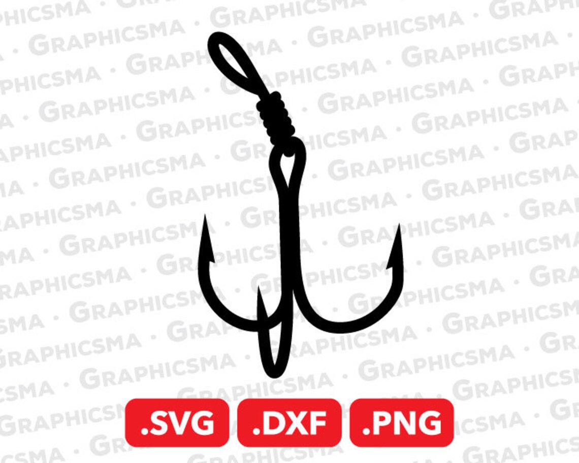Fishing Hook SVG File, Fishing Hook DXF, Fishing Hook Png, Fishing Svg ...