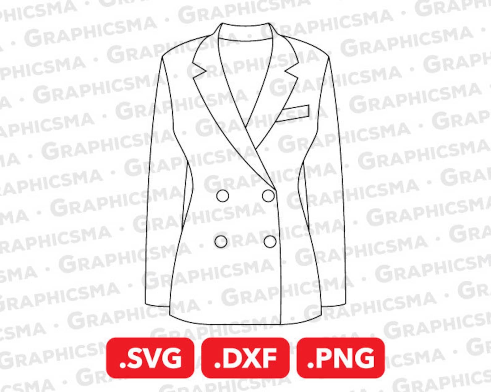 Suit Woman SVG File, Woman Suit DXF, Women Suit Png, Blazer Svg, Girl ...