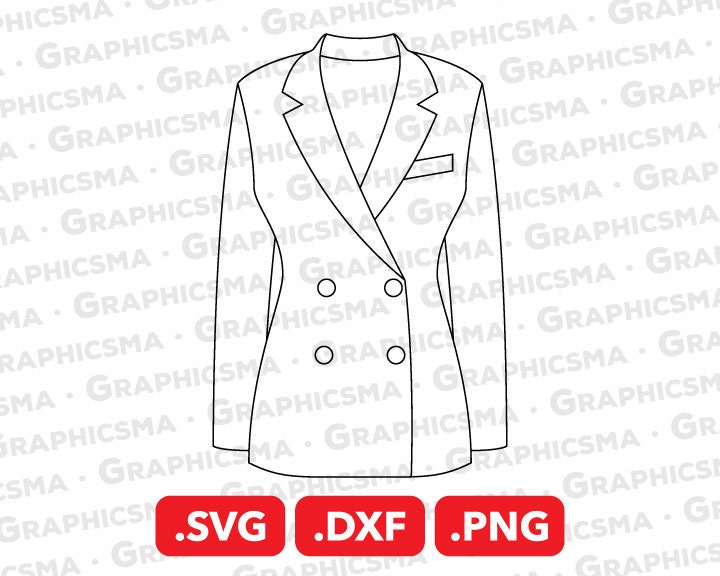 Suit Woman SVG File, Woman Suit DXF, Women Suit Png, Blazer Svg, Girl ...
