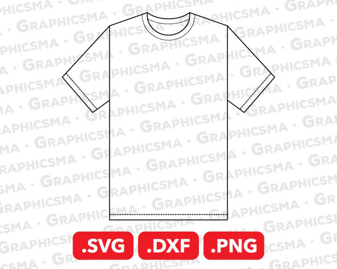 Tshirt SVG File, Tshirt DXF, Tshirt Png, Plain Tshirt Svg, Plain T ...
