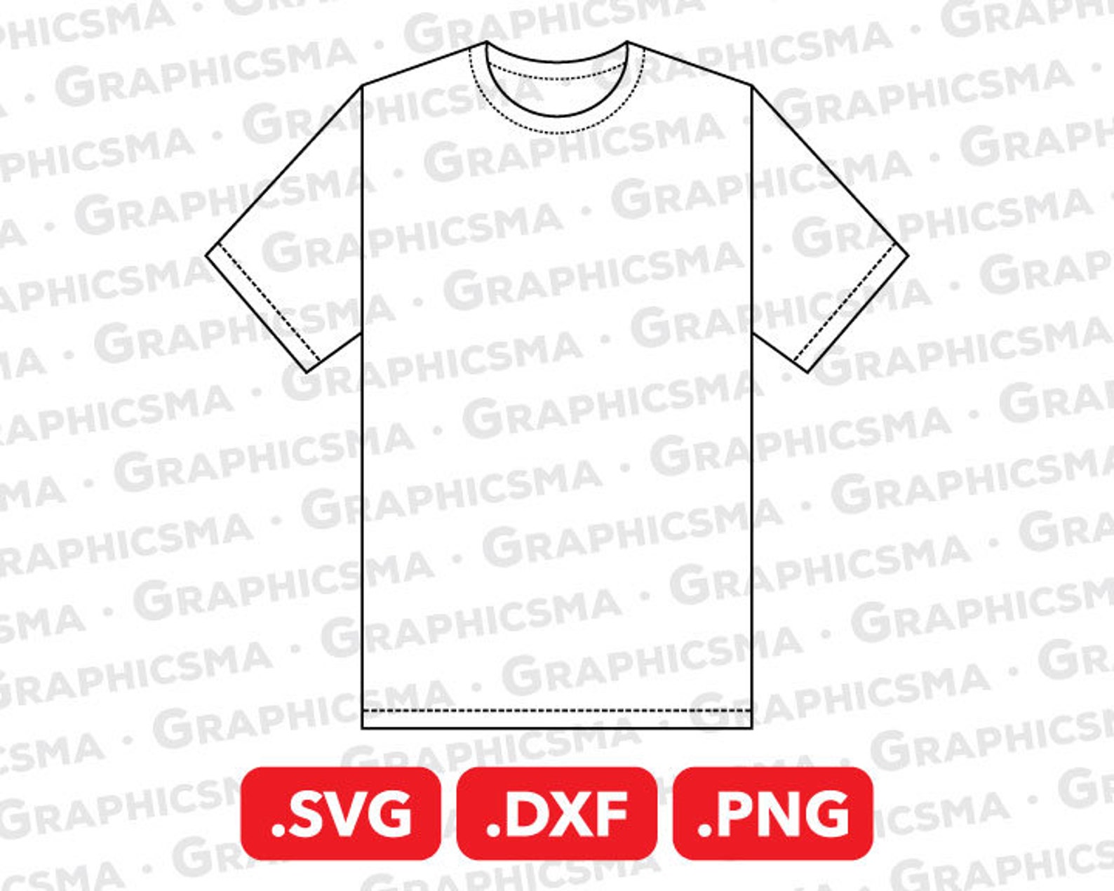 Tshirt SVG File Tshirt DXF Tshirt Png Plain Tshirt Svg - Etsy