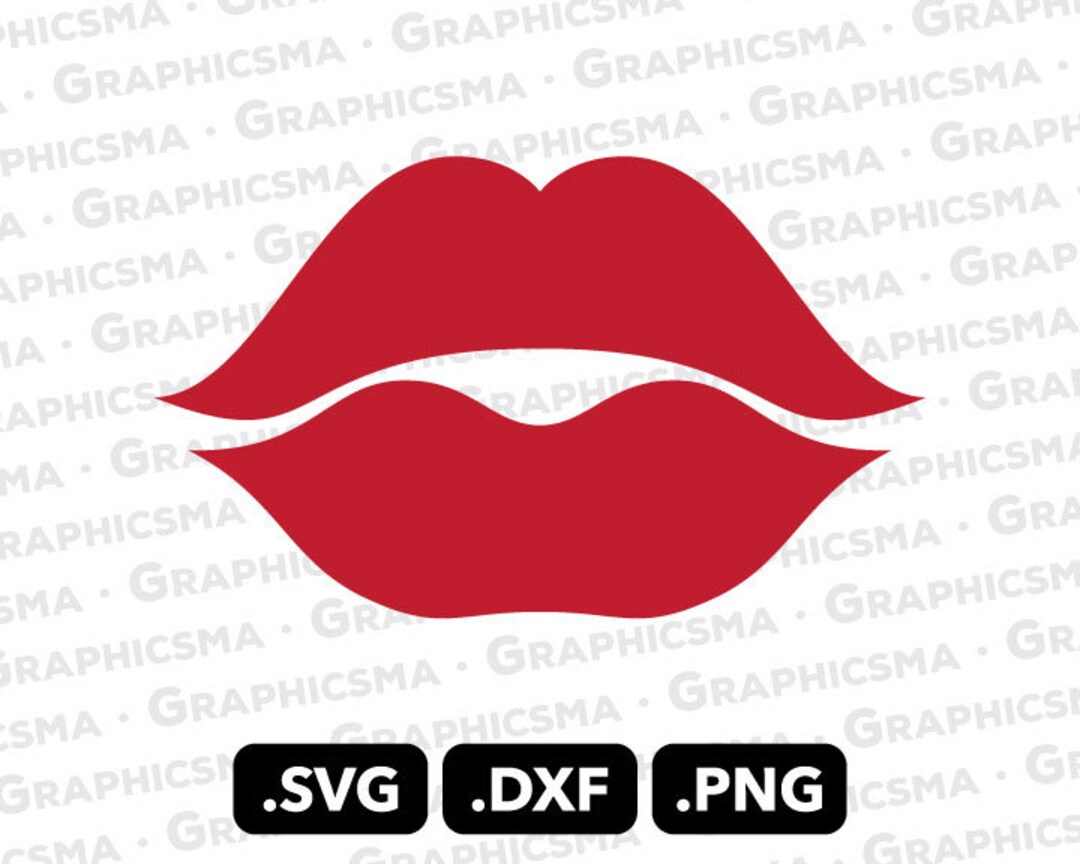 Woman Lips SVG File, Girl Lips DXF, Lips Png, Red Lips Svg, Women Lip ...