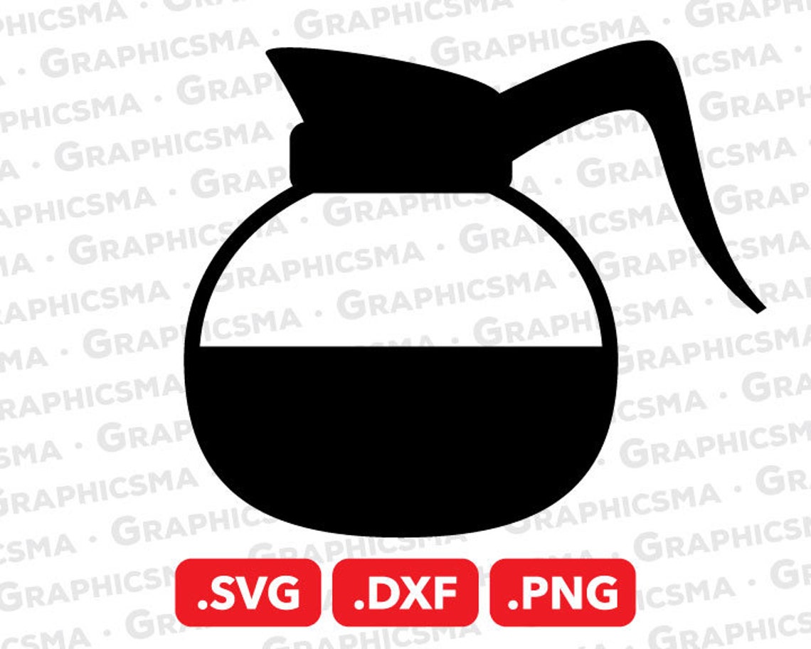 Coffee Pot SVG File Coffee Pot DXF Coffee Pot Png Coffee - Etsy