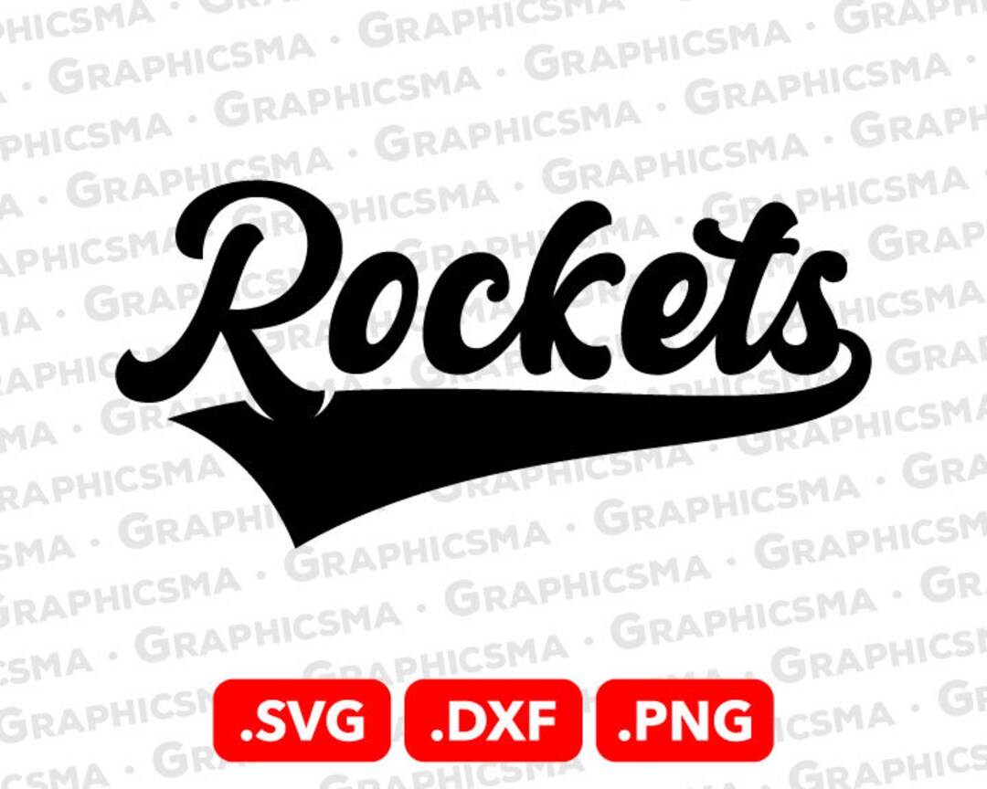 Baseball Style Name SVG File, Rockets SVG File, Cricut Baseball Styles ...