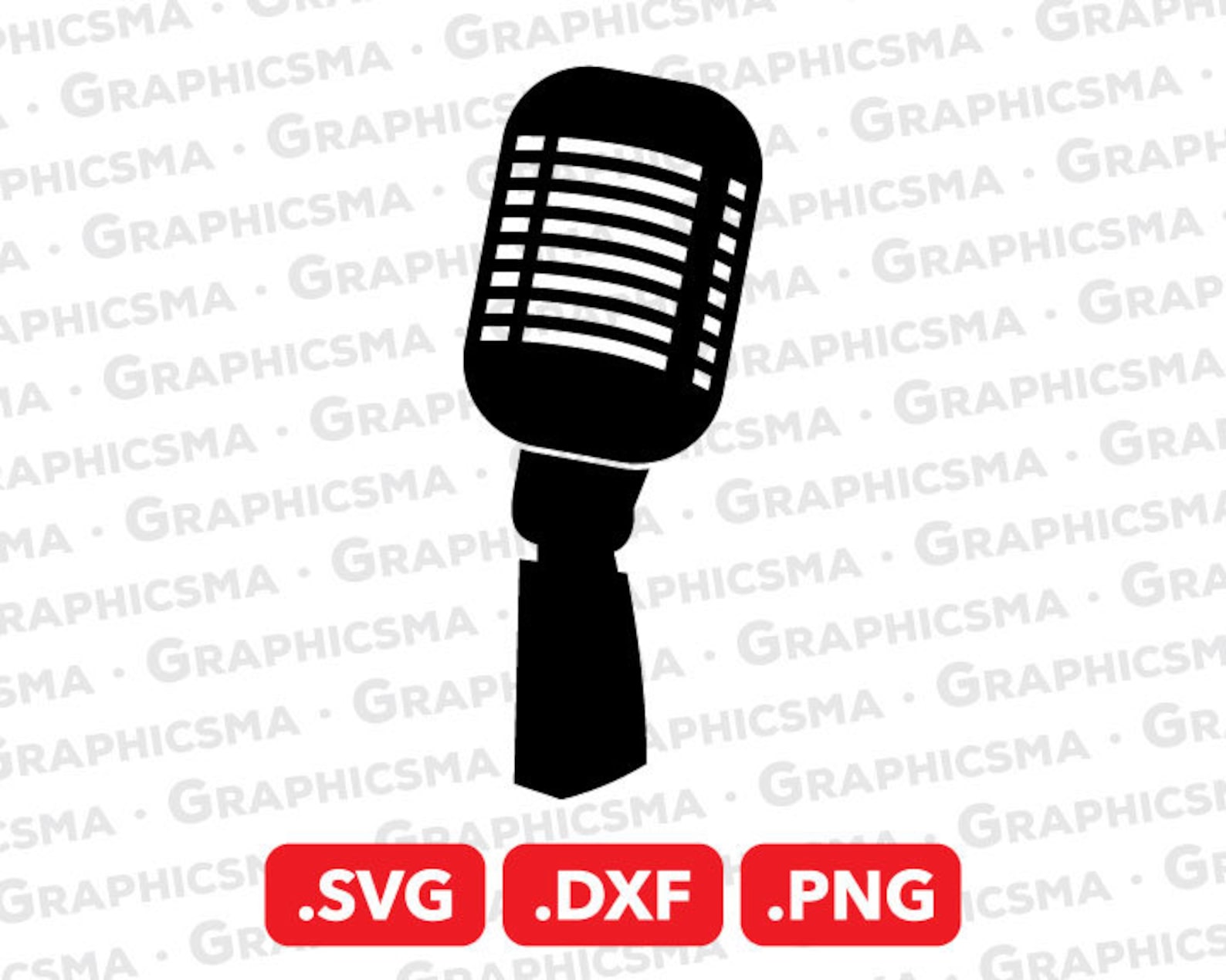 Microphone SVG File, Microphone DXF, Microphone Png, Singing Svg ...