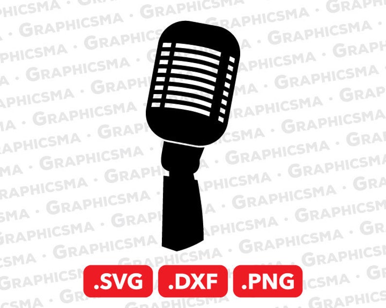 Microphone SVG File Microphone DXF Microphone Png Singing - Etsy