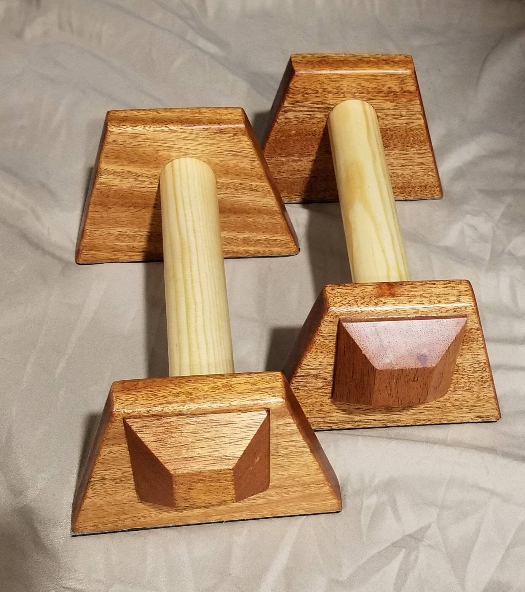 Handcrafted Custom Hardwood Parallettes - Made to Order. Choose Your ...