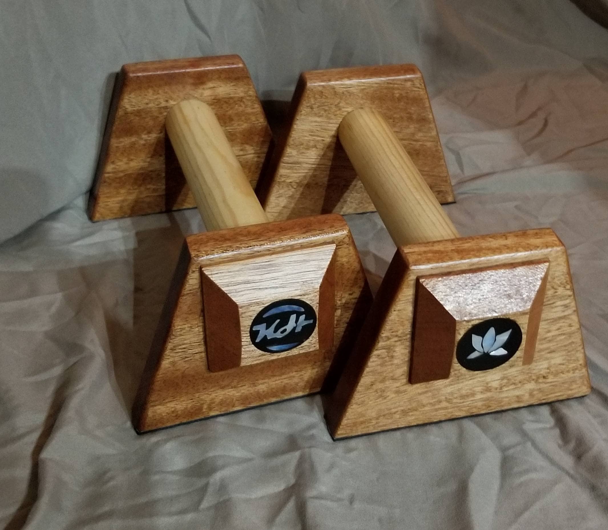 Handcrafted Custom Hardwood Parallettes - Made to Order. Choose Your ...