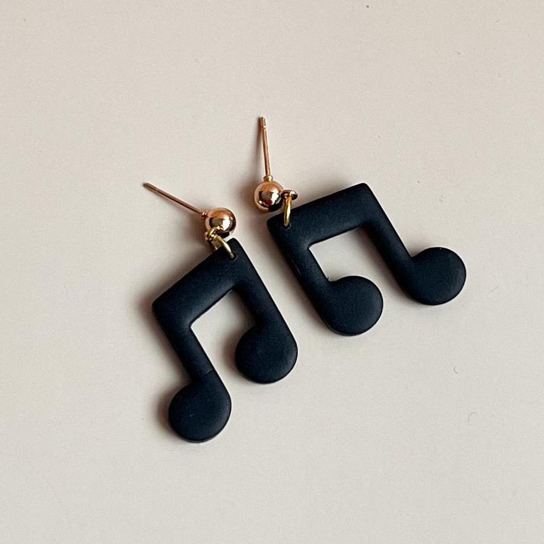 Music Gift Dangle Earrings Lightweight Polymer Clay Earring for ...
