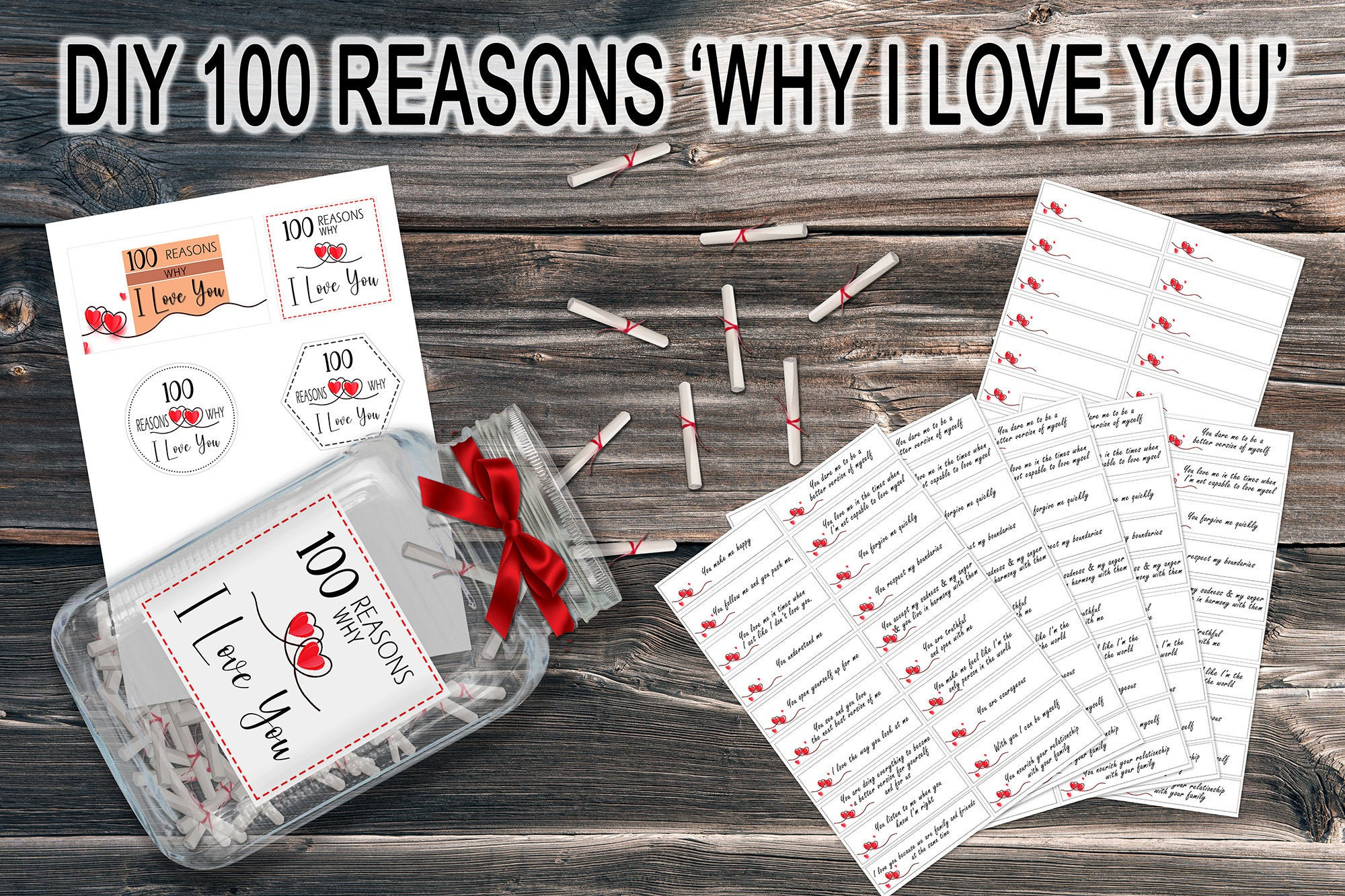 100 Reasons Why I Love You Ideas