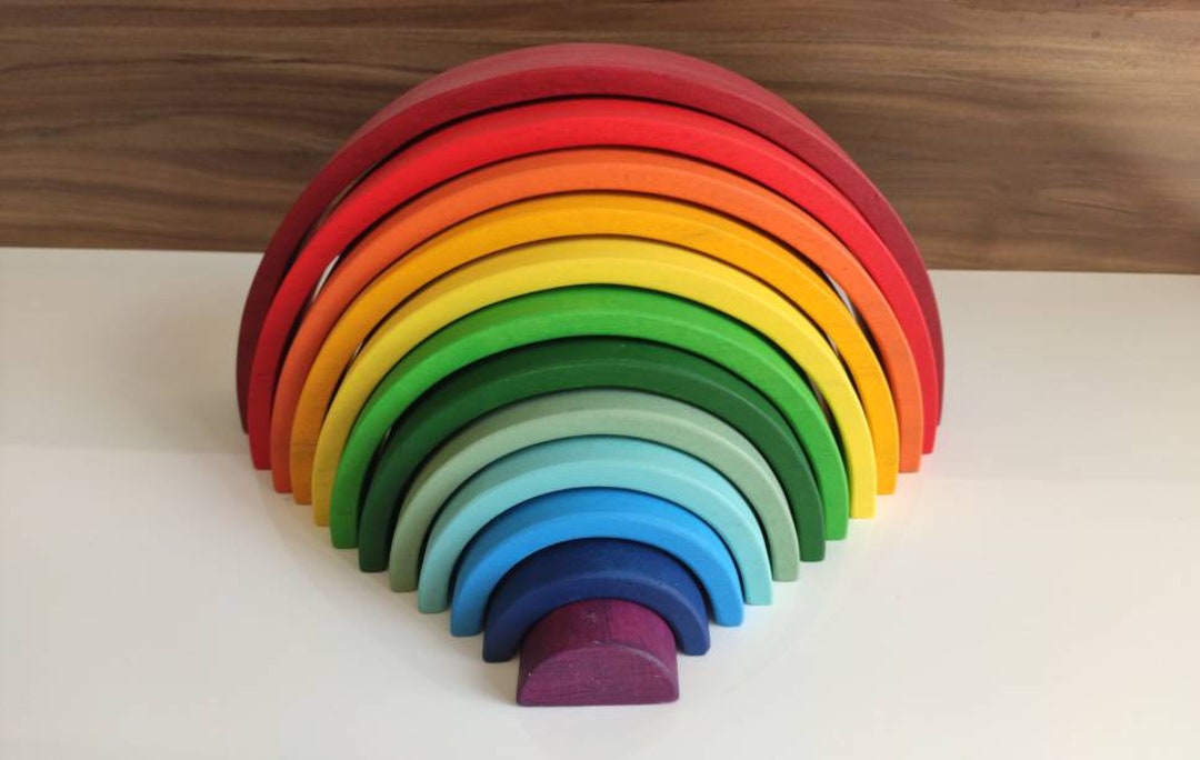 Wooden rainbow stacker store