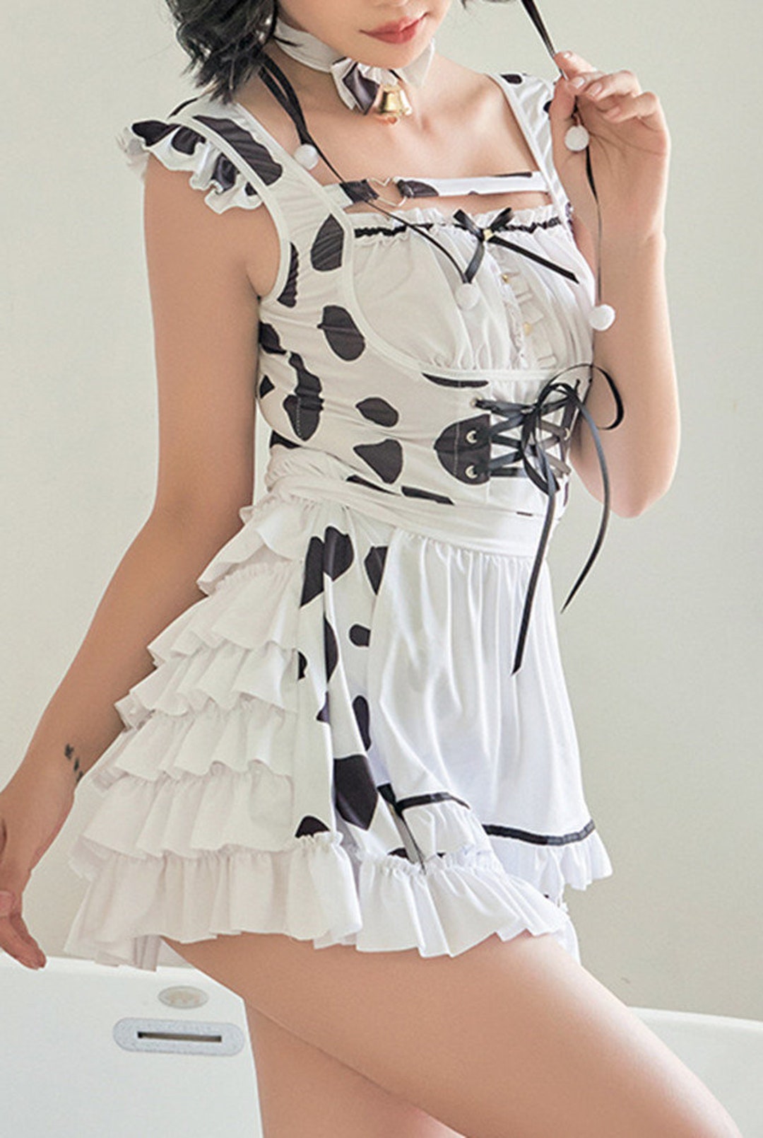 Sexy Cow Cosplay Maid Costume Women Cow Cosplay Outfits Bunny Etsy